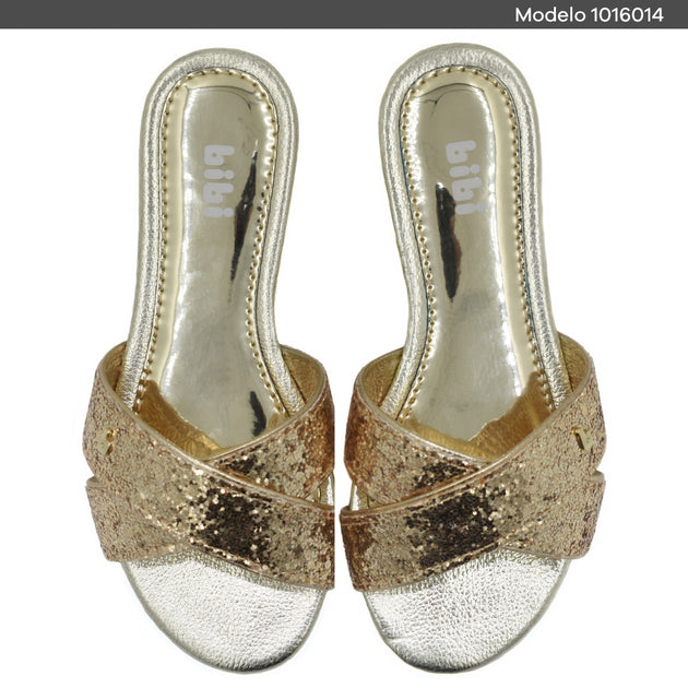 SANDALIA BIBI DISCO DORADA – CALLY MX